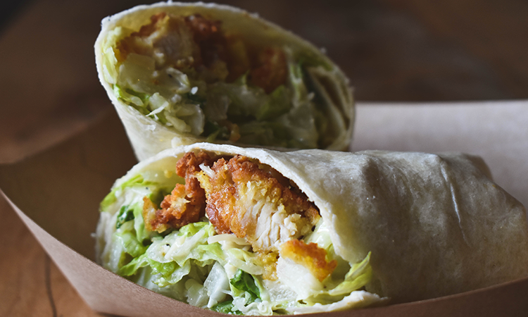 Fried Chicken Caesar Wrap | OX-B's