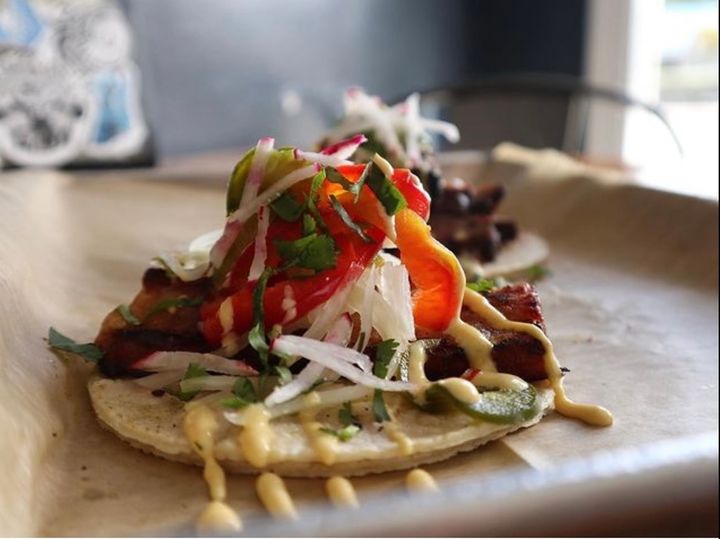 Cholo Soy Cocina - chilled Shrimp TACO