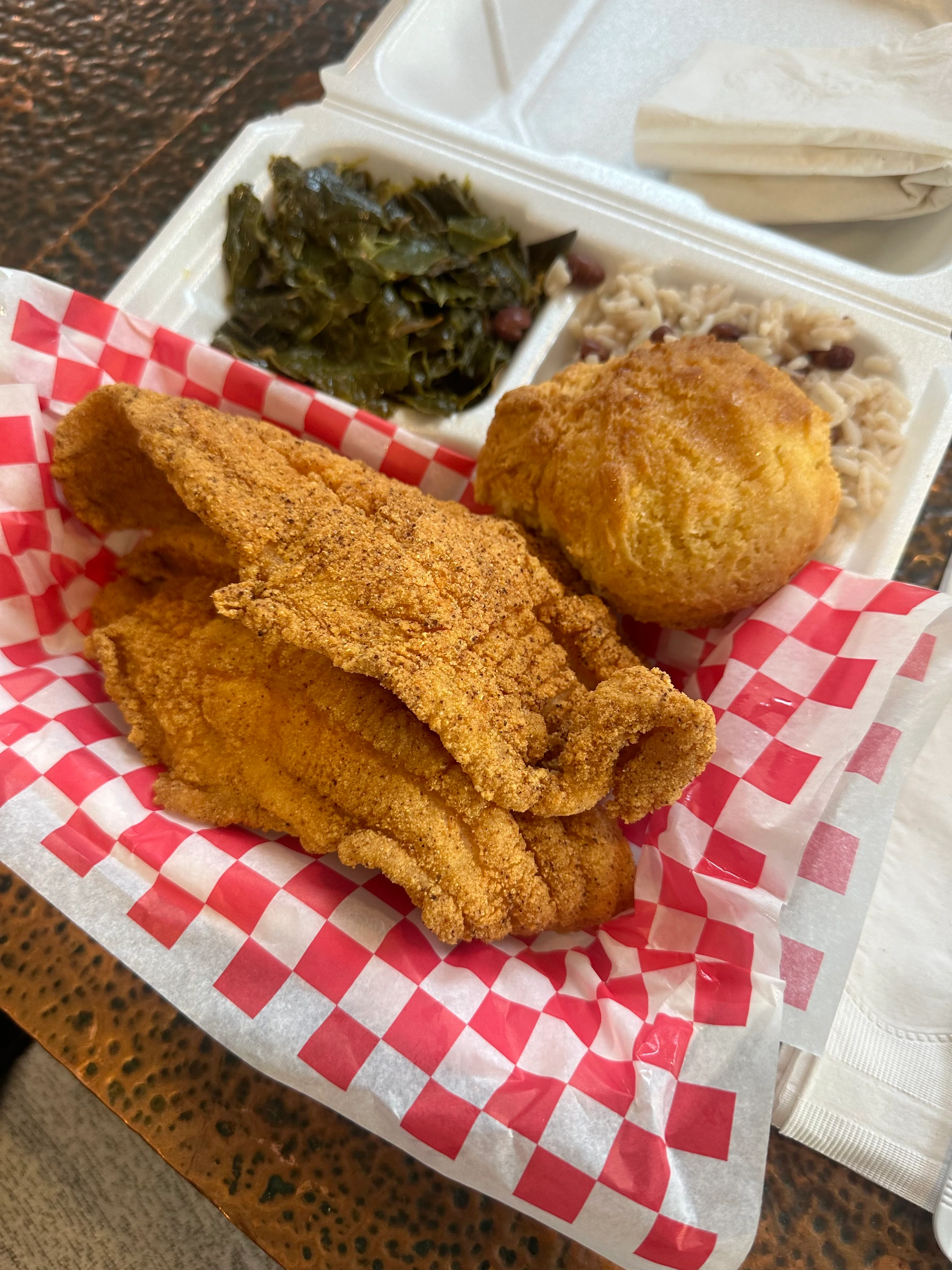 JW's Fish and Biscuits - Caramel Cupcake