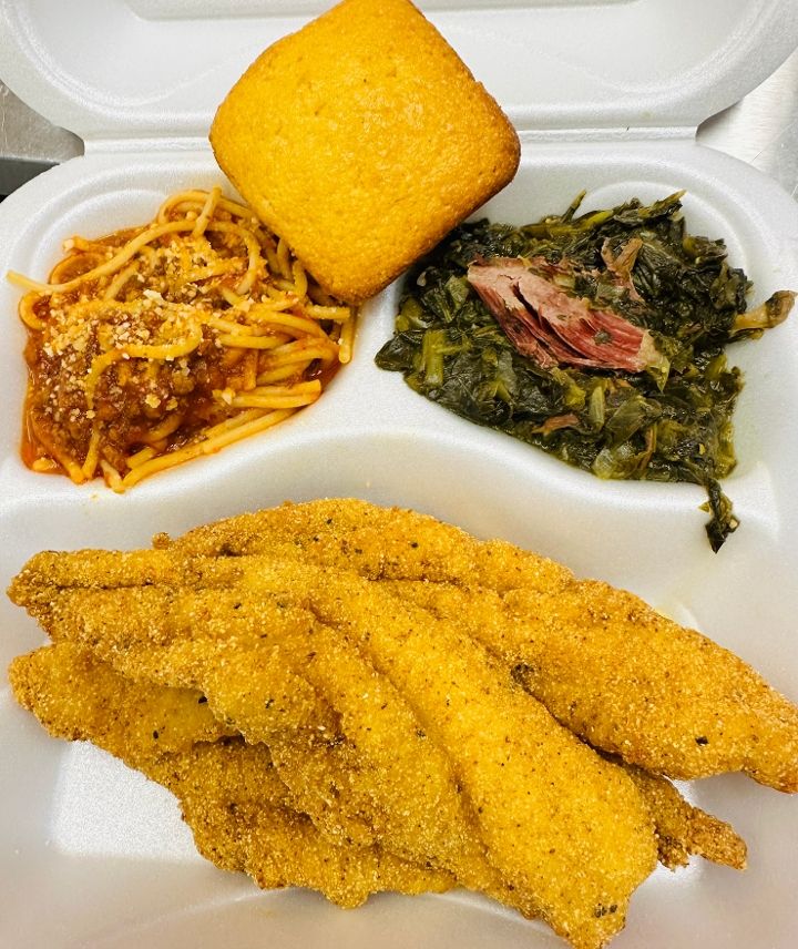 FryDay Fish - Shrimp Plate (2 sides-2 pupz)