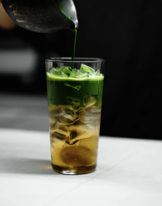 Ceremony College Hill Brook Street - Momo matcha spritz *iced*