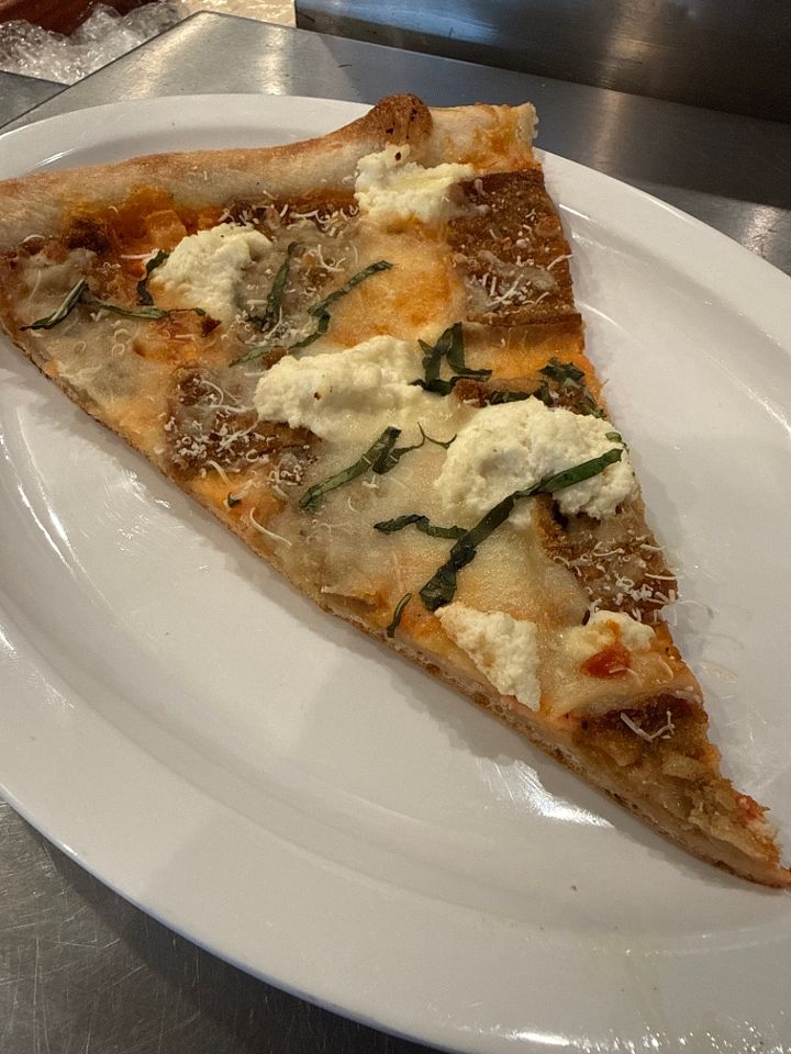 Luigi's Pizza - Today’s Slice vodka Eggplant Rolatinni