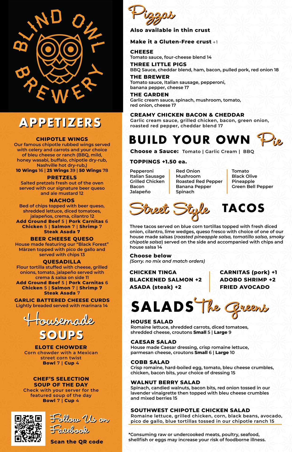 Our Menu