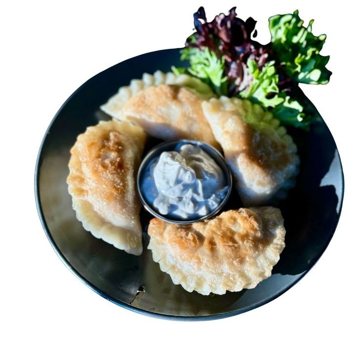 Pierogibites & more Bellmore Village - PROMO Latke Sample with apple sauce