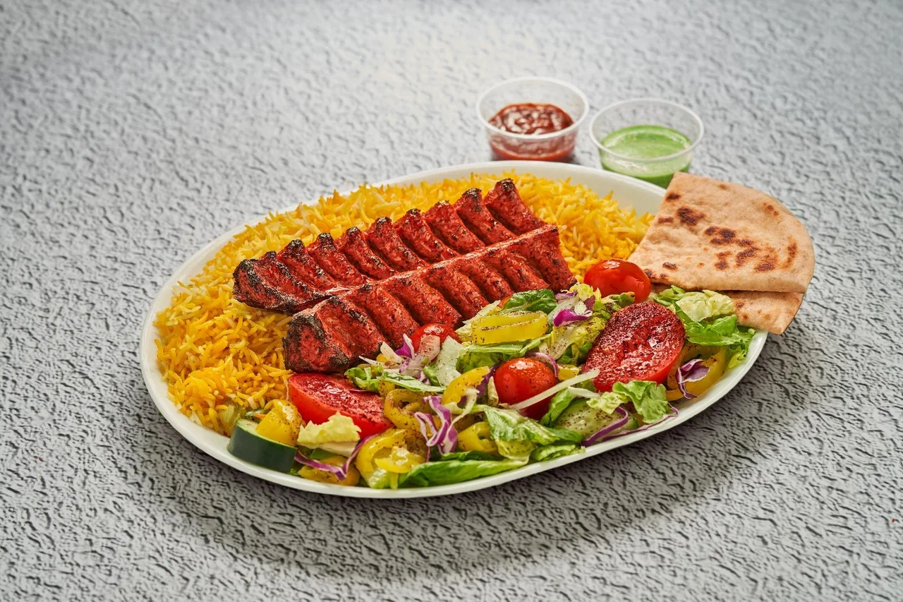 - House of Kabobs - Lamb Seekh Kabob Platter