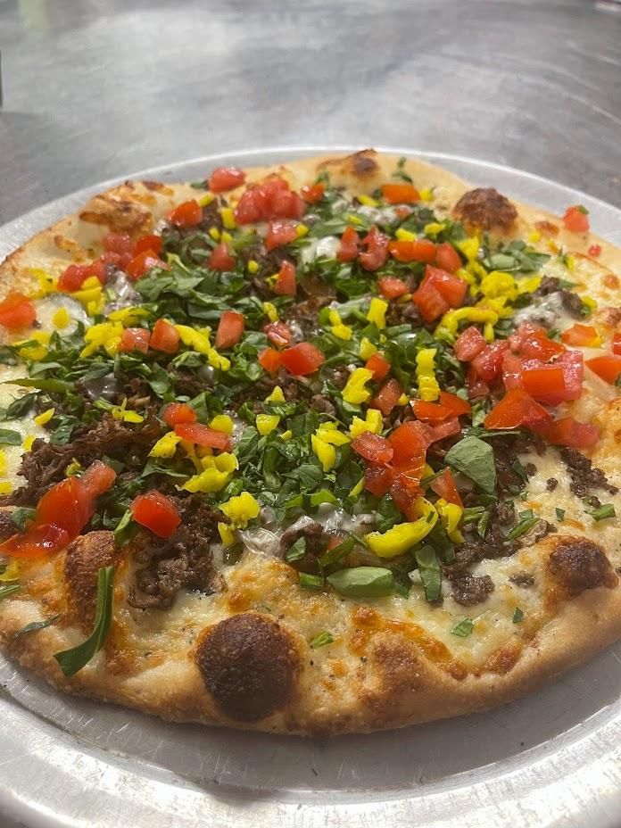 Medium Steak & Cheese Pizza | Beach Pizza Plus