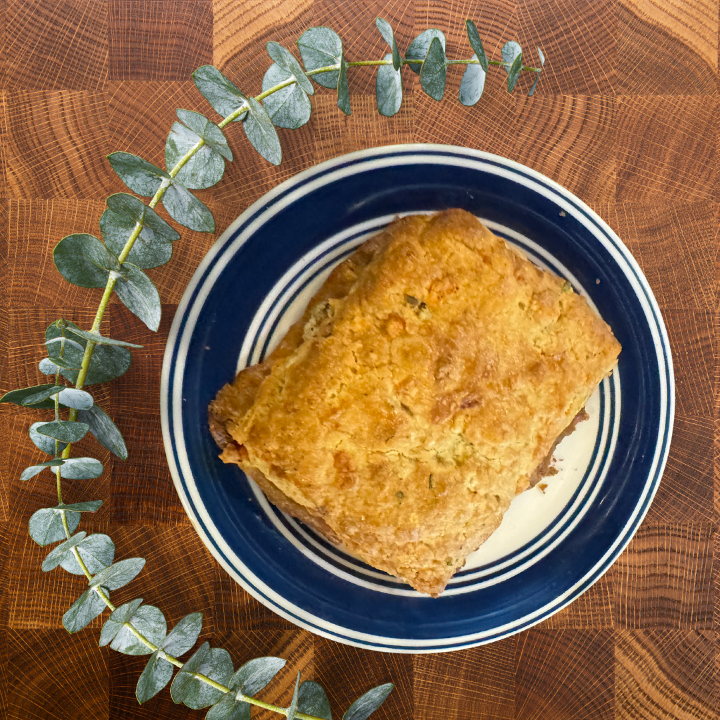 The Skagit Table - Pumpkin Choc Chip Scone with Cream Cheese Glaze