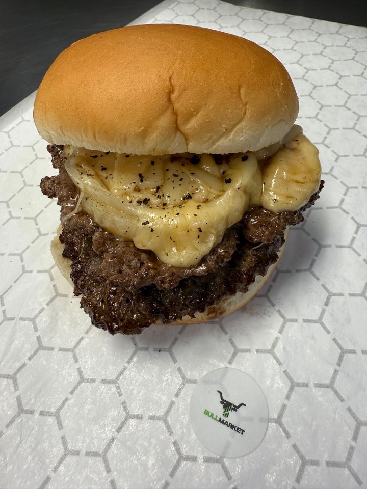 Bull Market. 527 East US 20 - THREE Swiss & Shroom Burgers