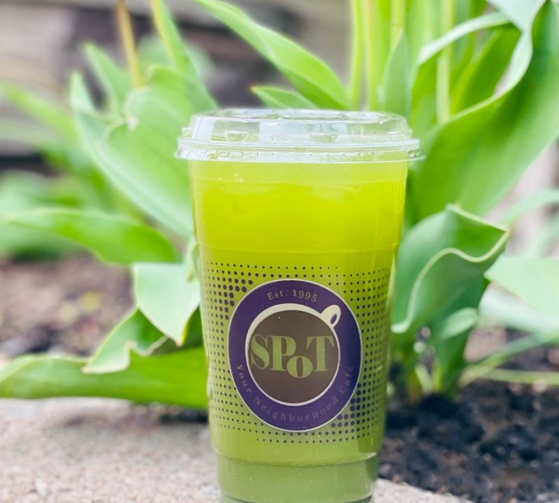 Spot Café Niagara Falls - Carrot Cake Matcha Latte