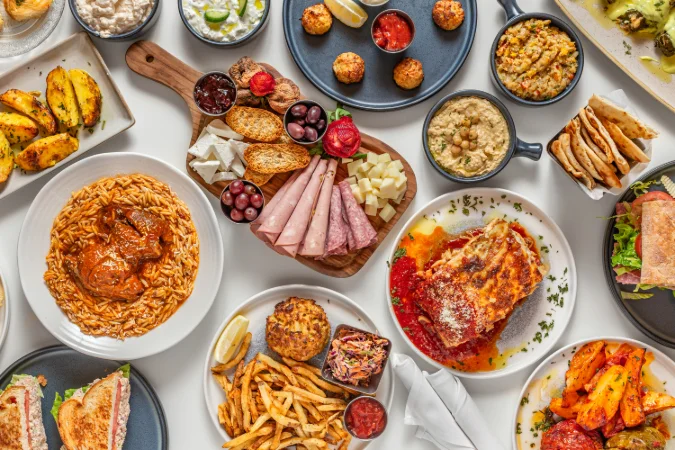 Estiatorio Plaka, Greek Restaurant & Bakery - Calzone (Bacon,Ham,Tomoato)