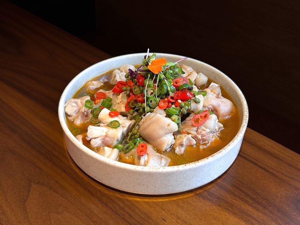 小花园 Yuan - 蟹粉大虾豆腐 Salty Egg Yolk Tofu and Shrimp