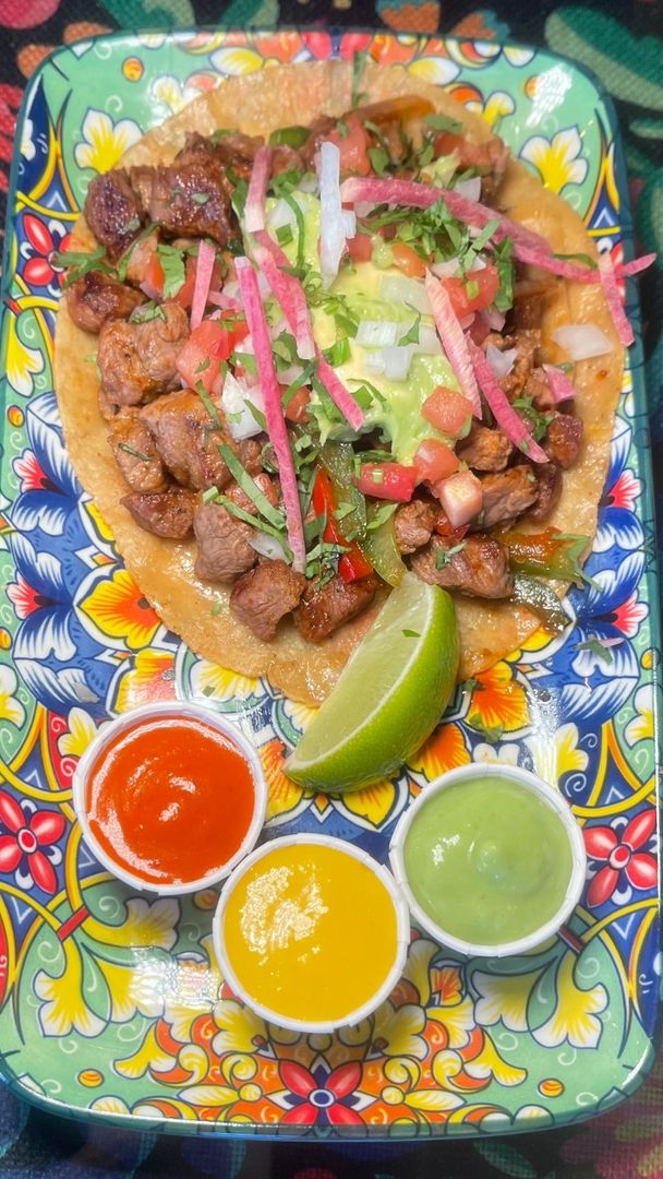 Mexican fiesta taqueria - calypso blue lemonade