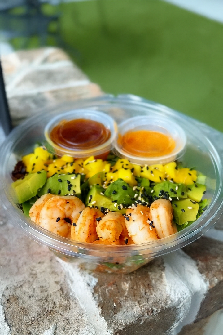 District Square Food Hall - Chicken and Shrimp Teriyaki Rice Bowl
