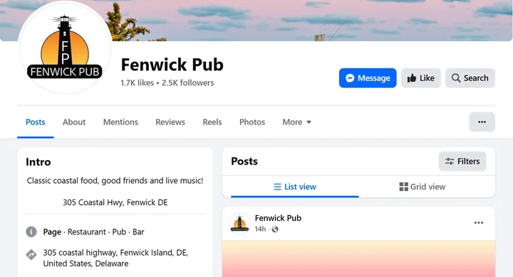 Fenwick Island’s Local Hangout & Family Pub