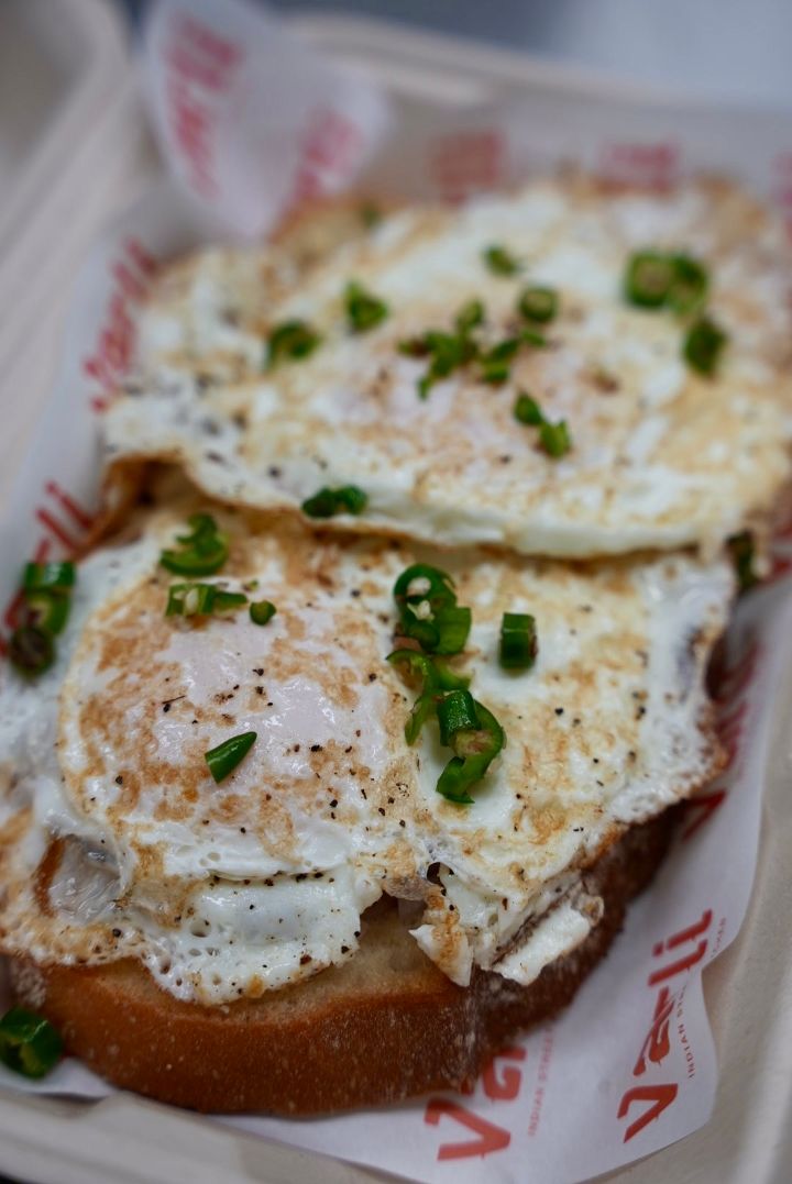 Varli Indian Street Kitchen - Omelet Pav