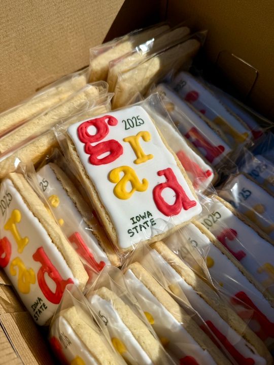 277 Evergreen Drive - Iced Grad CAP cookies 2025