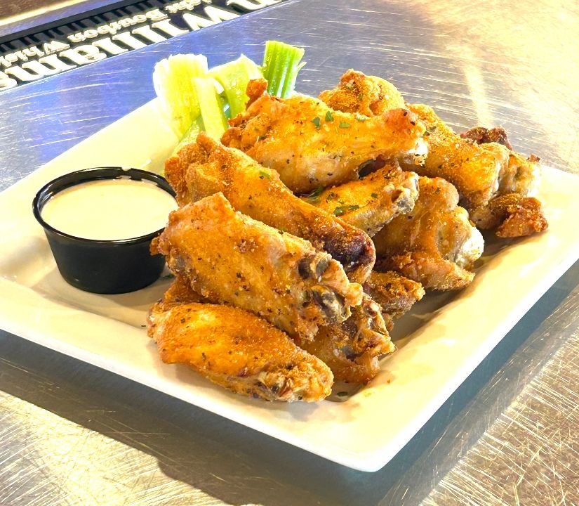 Outlaws Roadhouse - Sugar Cream Cake with blueberries