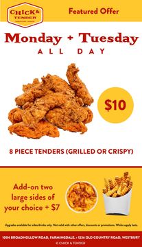 1236 Old Country Road - 8pc Tenders – Mon/Tues Offer