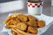 Kids #6 Chicken Nuggets, Fries, and Drink | Triangle