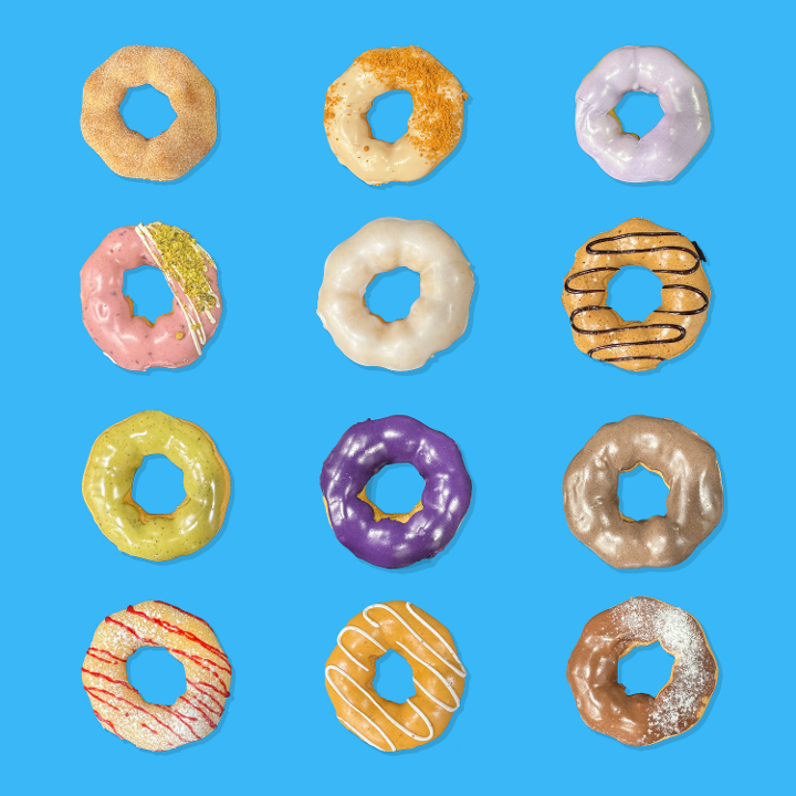 Painted Dough - 1 Dozen Fancy Donuts