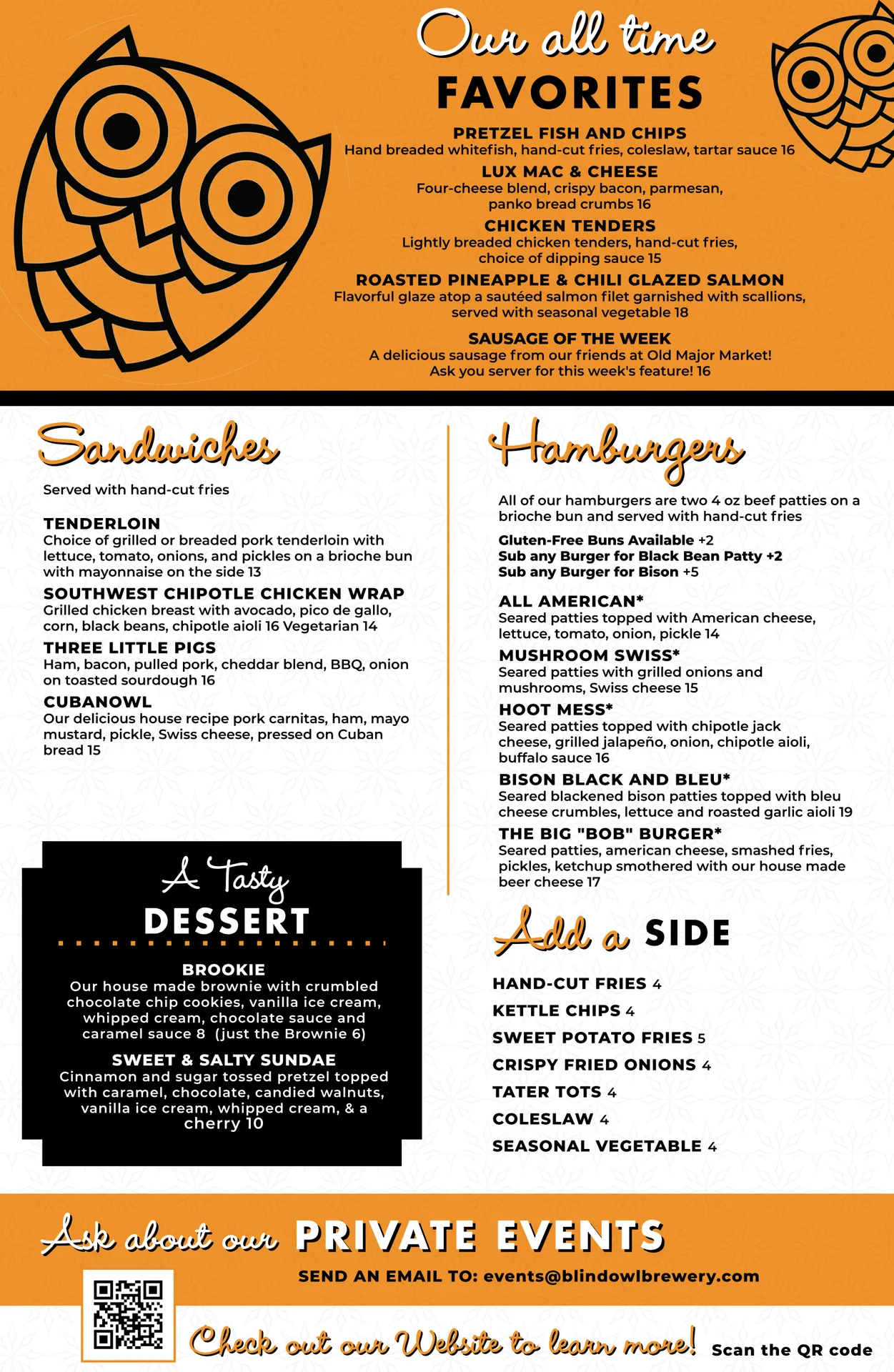 Our Menu
