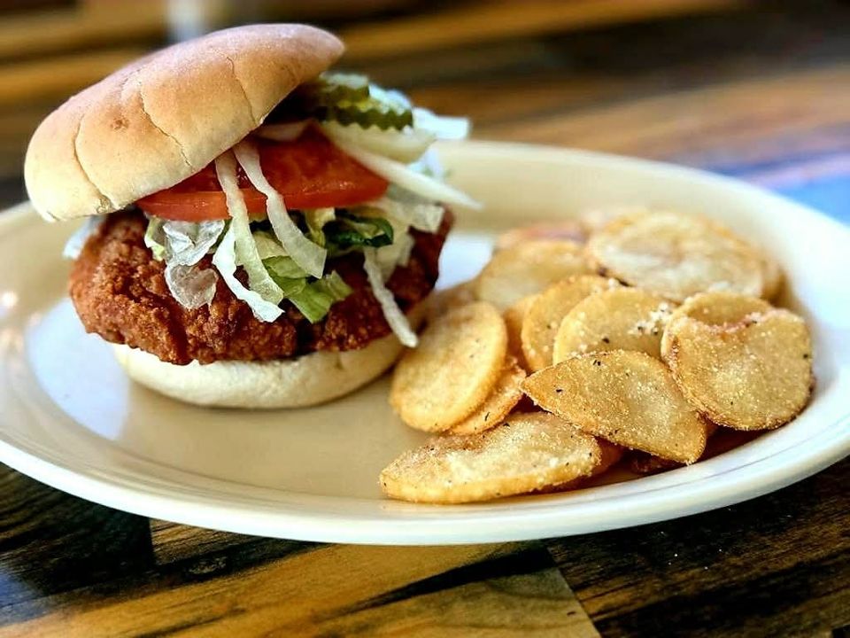 Jim's Country Style Chicken - HOT & Spicy Stinger Sandwich & Side
