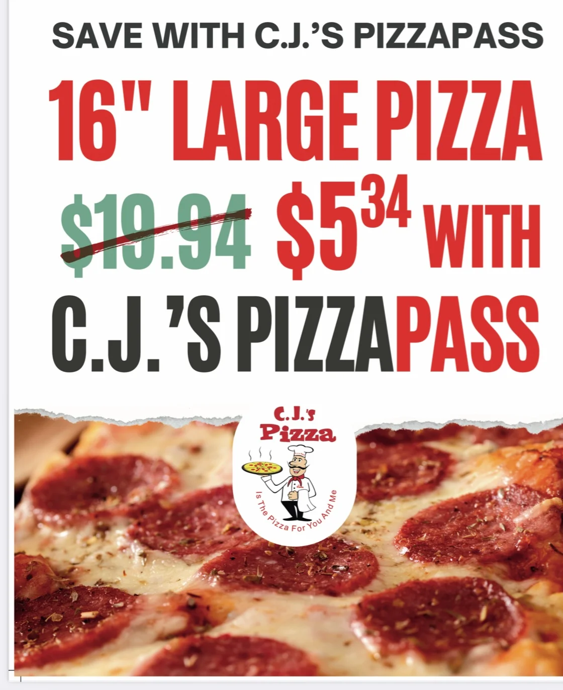 CJ'S PIZZA Serving Plainfield, Clayton, Avon and Mooresville