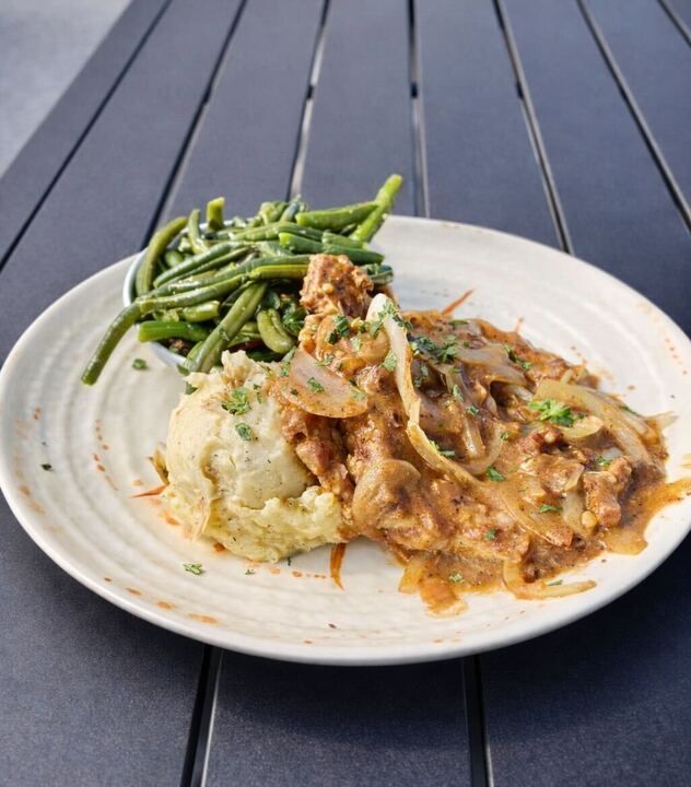 Page's Okra Grill Summerville 142 Brighton Park Blvd - Smothered Pork Chops