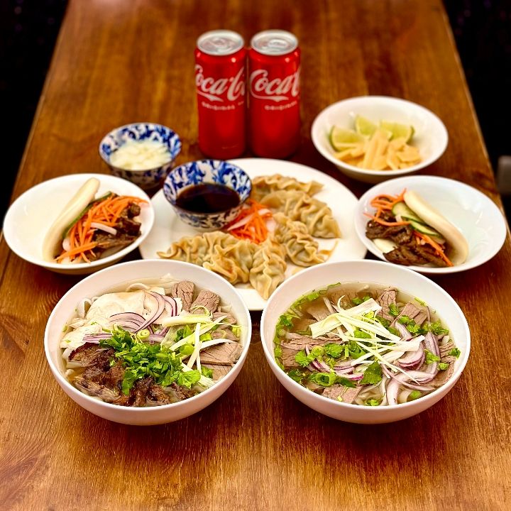 Bun Cha Journey - 2 Banh Mi + Double Bao Cha + Salad Cha + 2 Free Drinks