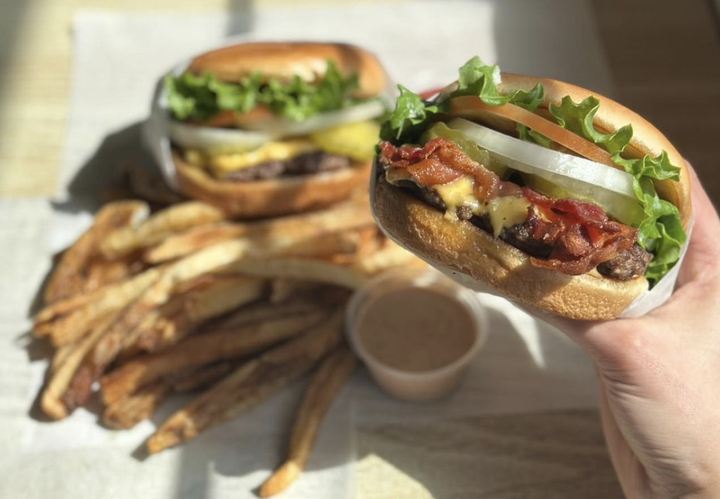Lulu's Burgers - #4 Double Bacon Cheese Burger