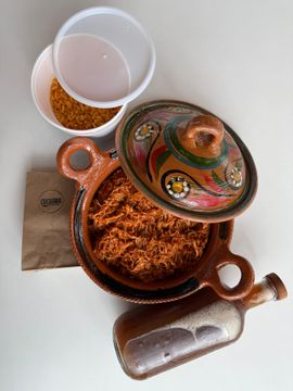 Cuchara Restaurant - Cazuela de Asado (Rice,tortillas and cazuela included)