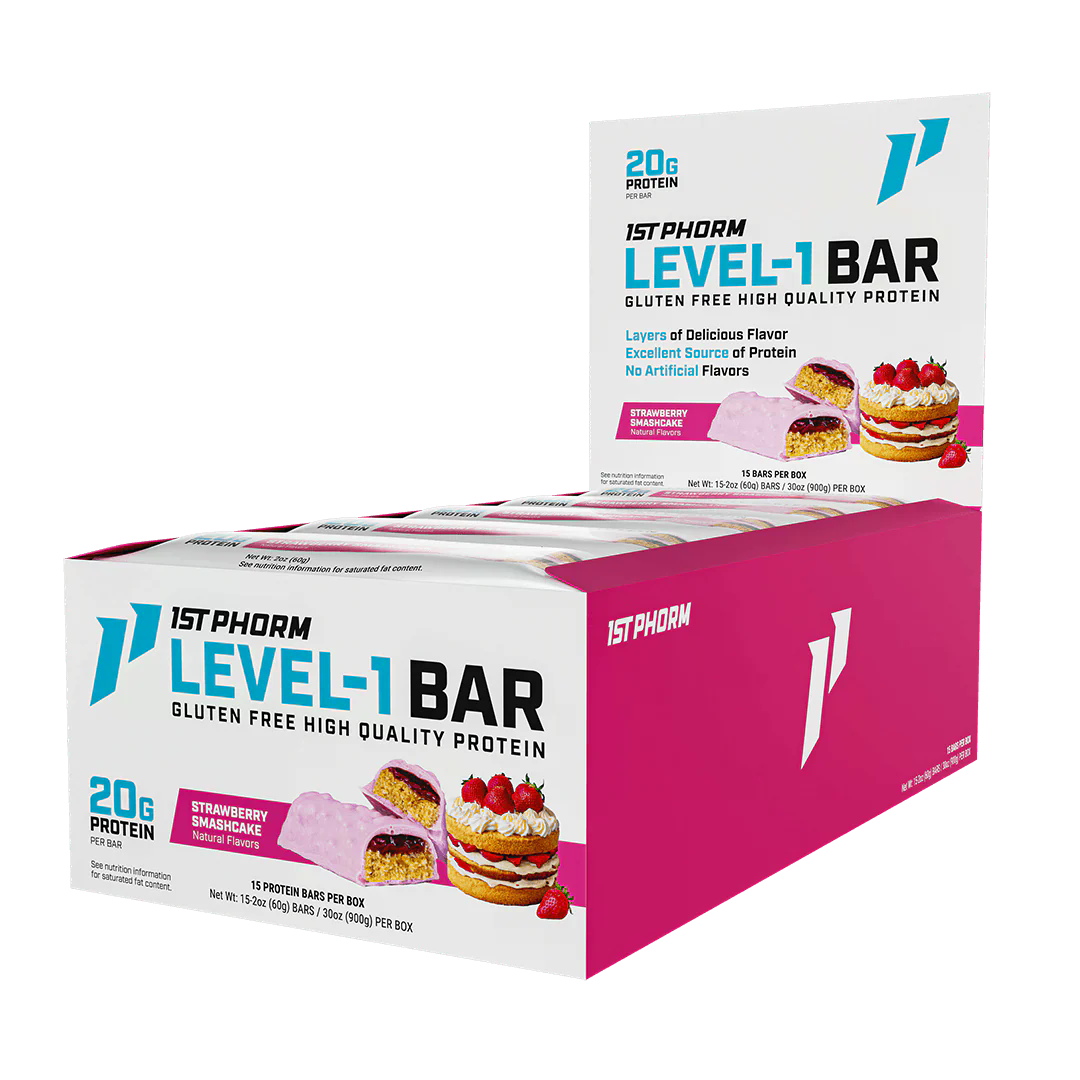Level 1 Bar - Strawberry Smashcake | Balanced Foods