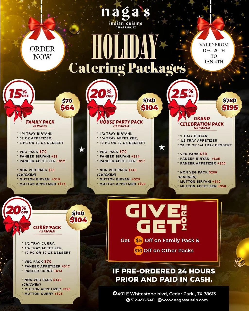 Naga’s Indian Cuisine | Best Biryani, Dosa & Indian Buffet in Austin,