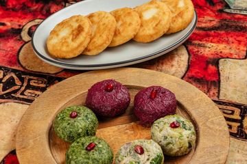 Stumara- Georgian Cuisine - QATMIS MTSVADI / chicken skewers