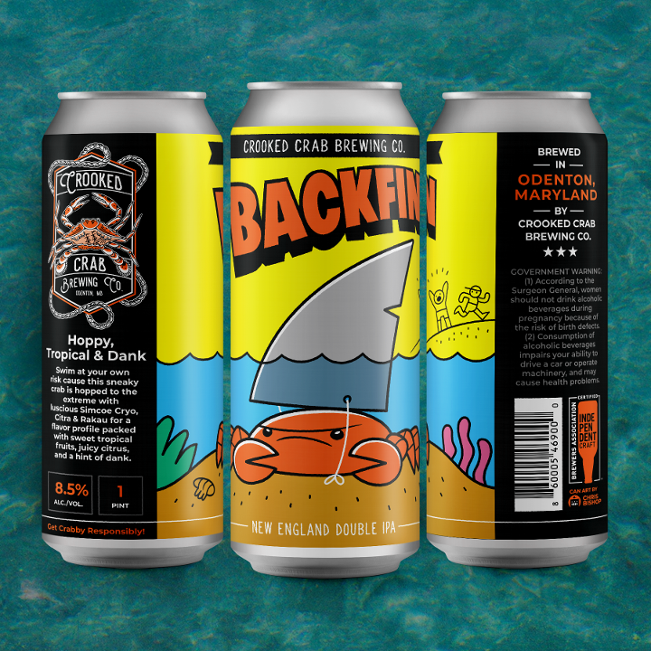 Crooked Crab Brewing Company - Backfin DIPA 4-Pack