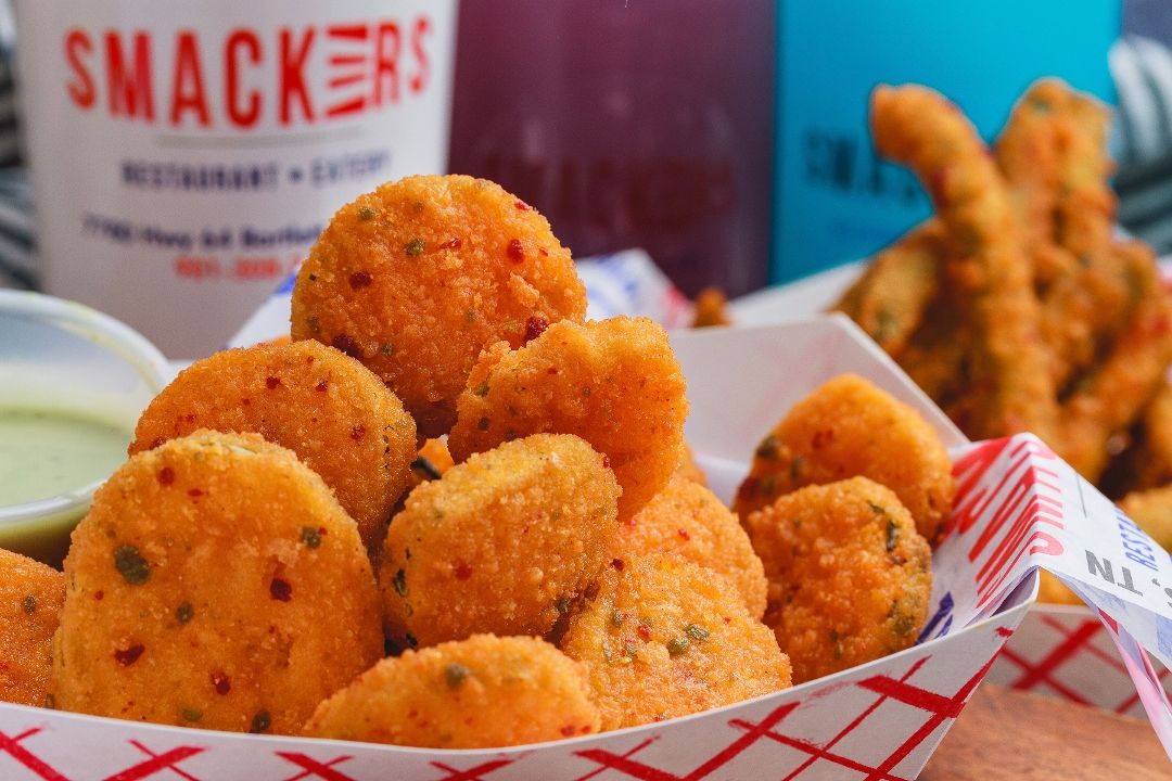 Spicy Fried Pickles | Smackers