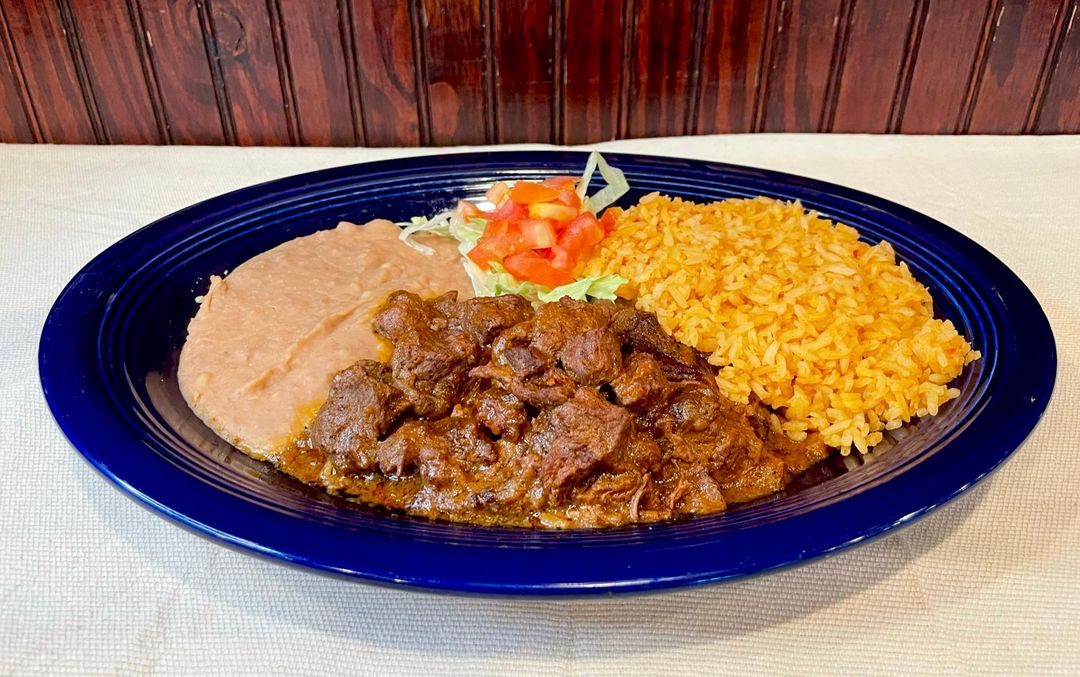 Carne Guisada Plate | Panchitos Mexican Restaurant