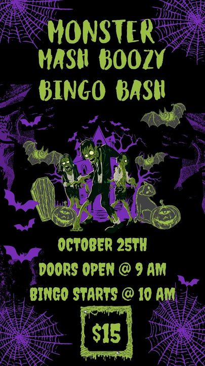 Buckethead's - Monster Mash Boozy Bingo