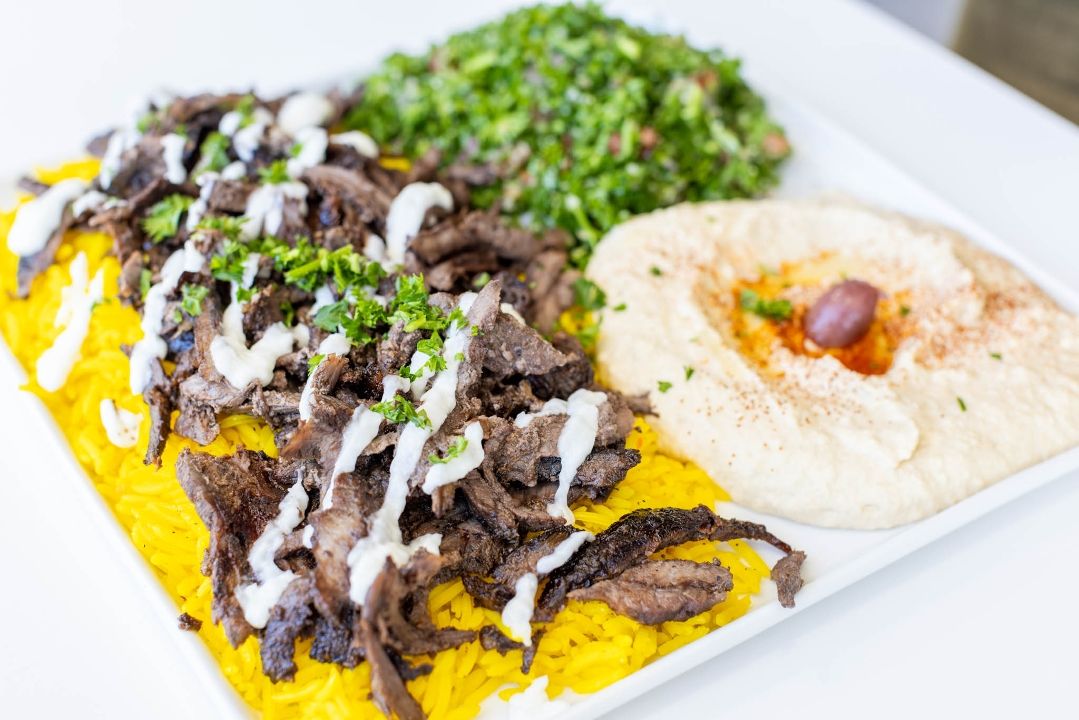 Shawarma Guys - Mira Mesa - Wagyu Beef Shawarma Plate