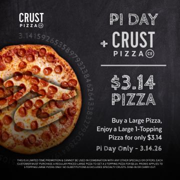 Crust Pizza Co. Alden Bridge, Woodlands, TX - 10" CHZ/BYO