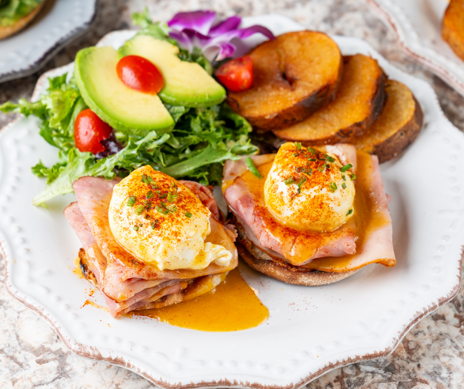 Traditional Eggs Benedict | Harvest Kitchen & Bakery