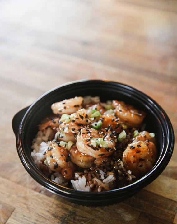 District Square Food Hall - Chicken and Shrimp Teriyaki Rice Bowl