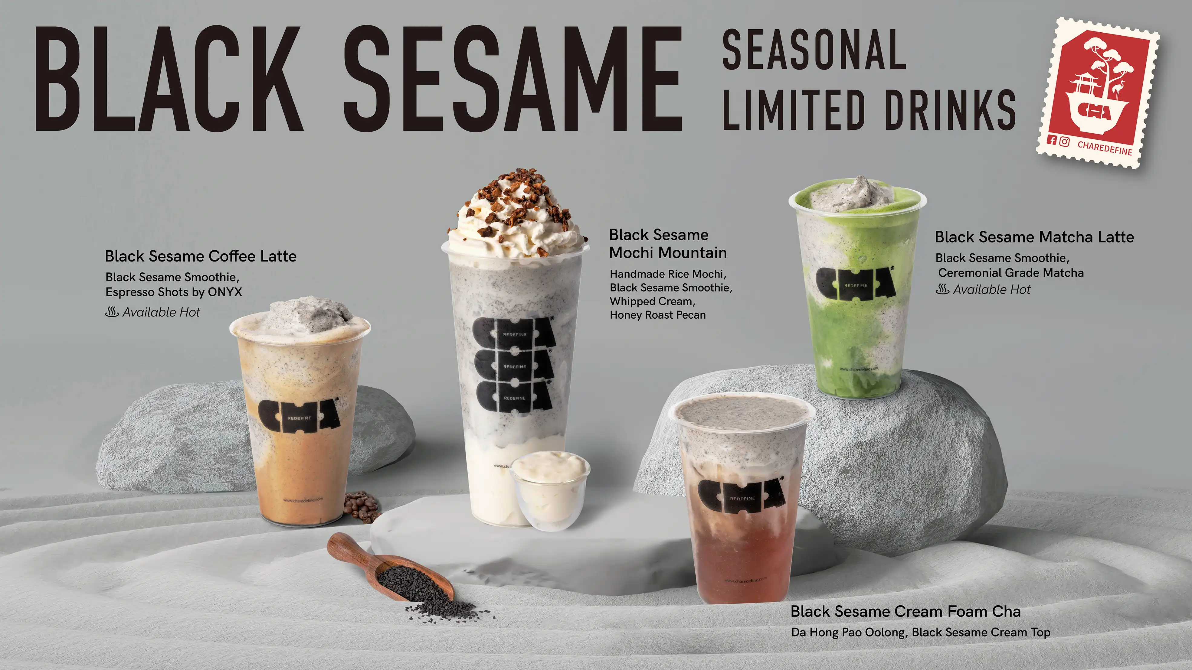 400 South Baldwin Avenue - Black Sesame Cream Foam Cha