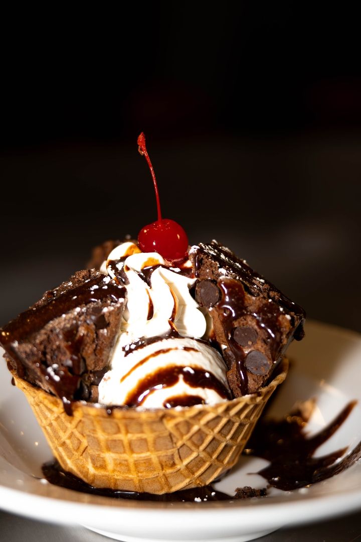 Deluxe Waffle Bowl Brownie Sundae | JD Shuckers Lewes